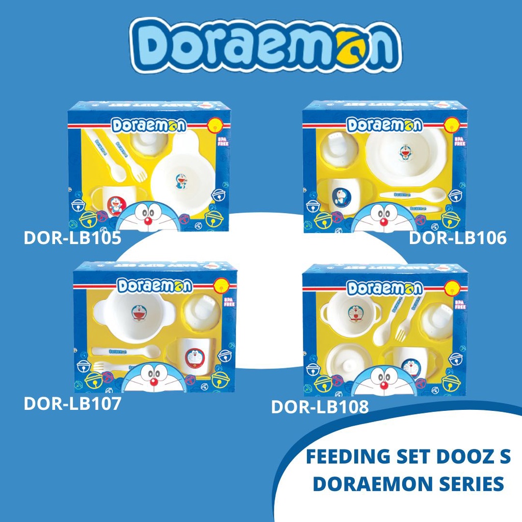 Jual Doraemon Feeding Set Dooz Small Perlengkapan Makan Bayi Bunny ...