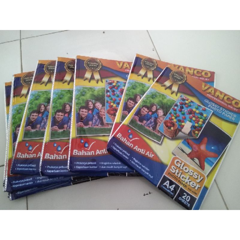 Jual Kertas Stiker Vanco A4 | Shopee Indonesia