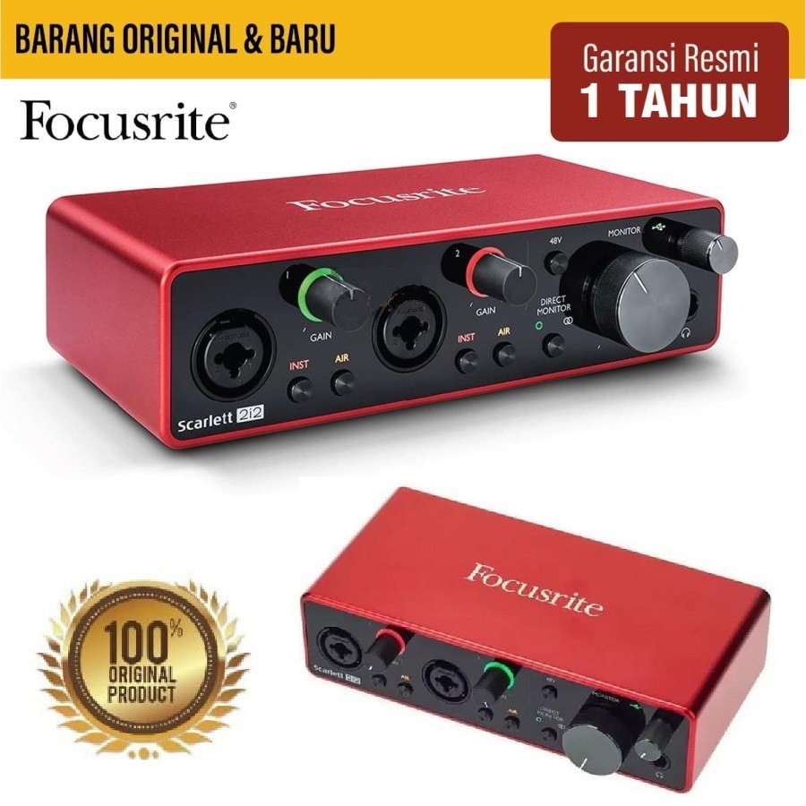 Jual Focusrite Scarlett 2i2 3rd Generation (USB Audio Interface) | Shopee Indonesia