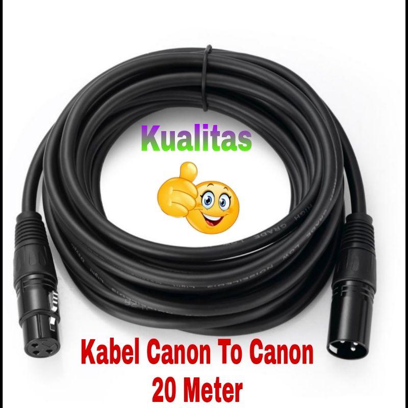 Jual Kabel Mic Original 20 Meter Canon Male To Canon Female Buat Mic ...