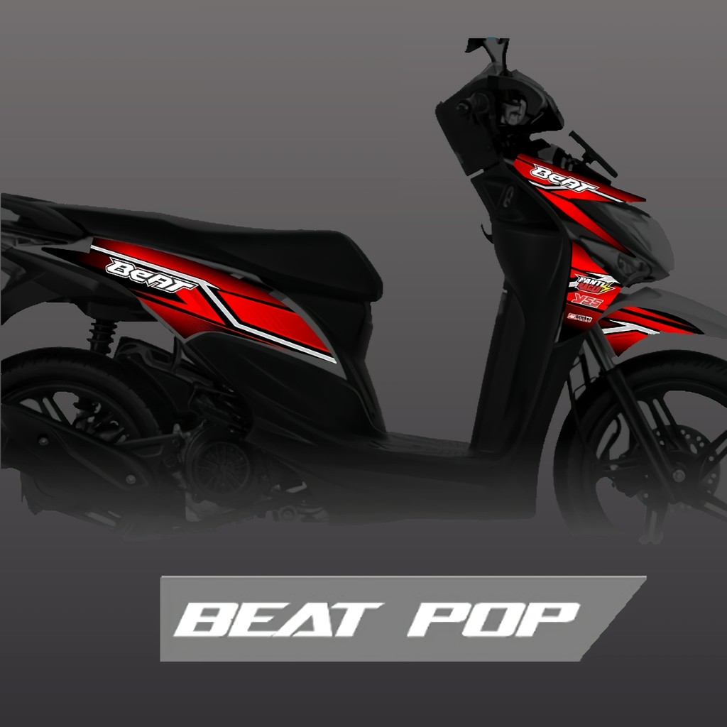 Jual stiker motor variasi semifull honda BEAT POP (BISA COD) | Shopee ...