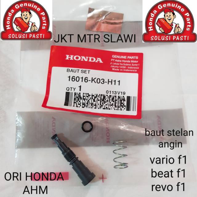 Jual 16016-K03-H11 baut stelan angin baut set vario f1 revo f1beat f1 ...