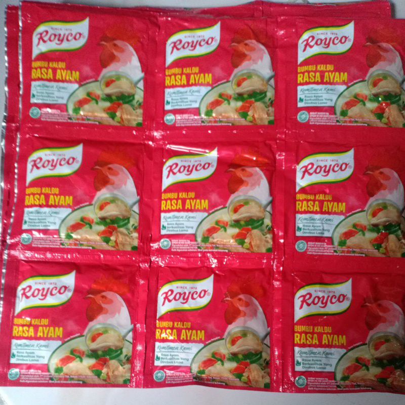 Jual Royco Bumbu Kaldu Ayam/ Sapi Renteng 8gr isi 12 sachets Murah ...