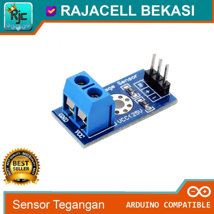 Jual Voltage Sensor Module Sensor Tegangan for Arduino | Shopee Indonesia