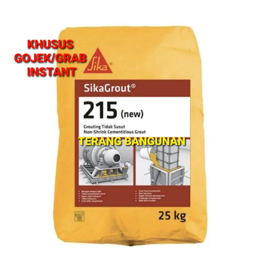 Jual SIKA GROUT 215 NEW SEMEN GROUTING 25KG(KHUSUS GOJEK/GRAB INSTANT ...