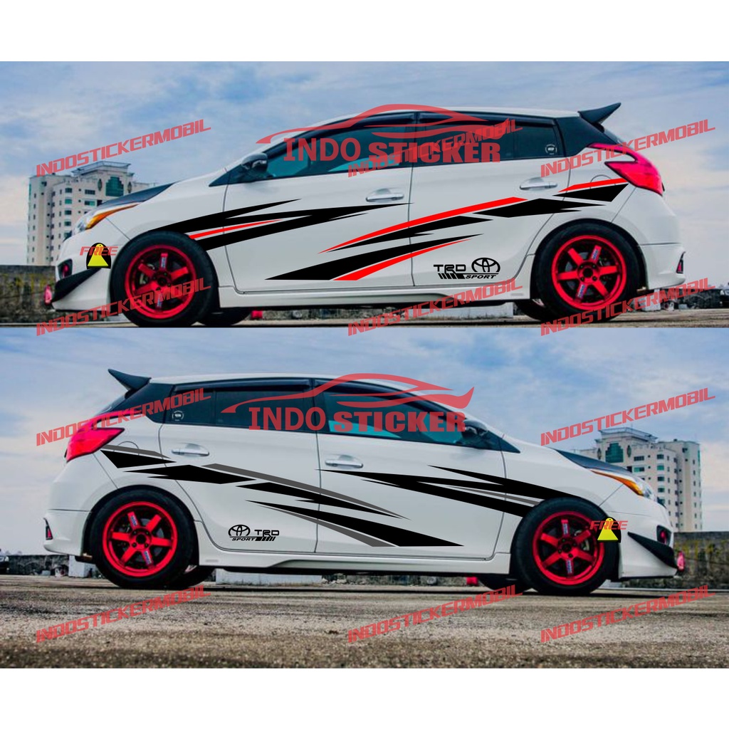 Jual PROMO sticker stiker mobil yaris sticker toyota yaris gazo racing ...