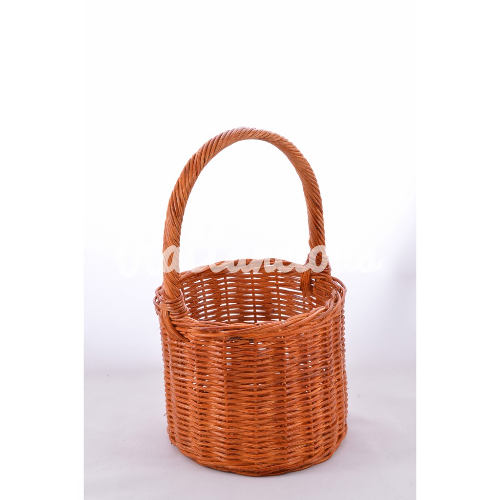 Jual Keranjang Rotan Bunga D14x12cm Warna | Shopee Indonesia