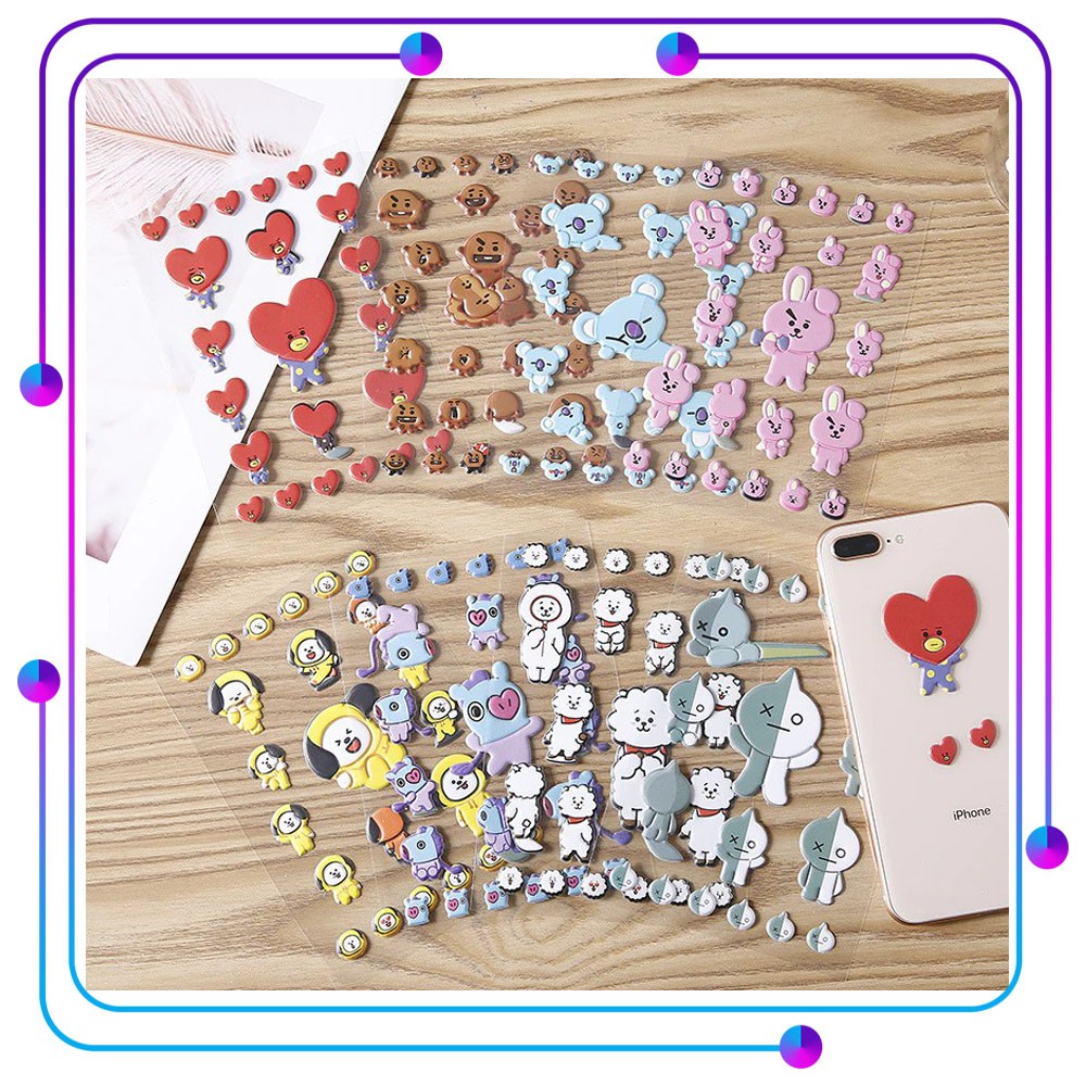 Jual Stiker Kpop 3D/Sticker Handphone, Buku dan Benda Lainnya/Sticker ...