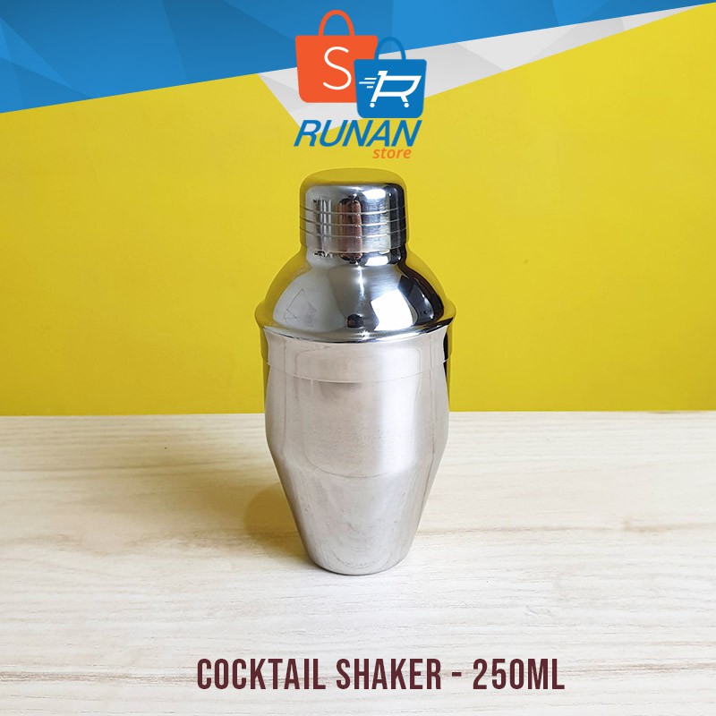 Jual Cocktail Shaker 250ml Bartender Mixer 250 ml Bar Tools Stainless | Shopee Indonesia