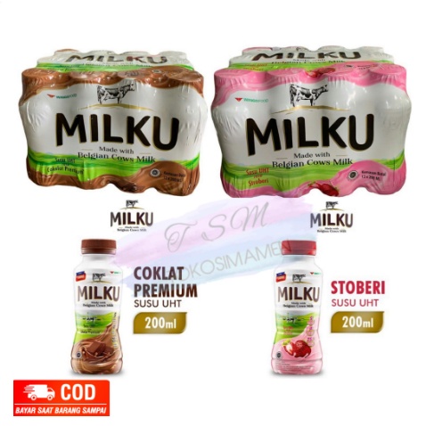 Jual SUSU MILKU / 1 PACK ISI 12 BOTOL / 200 ML | Shopee Indonesia