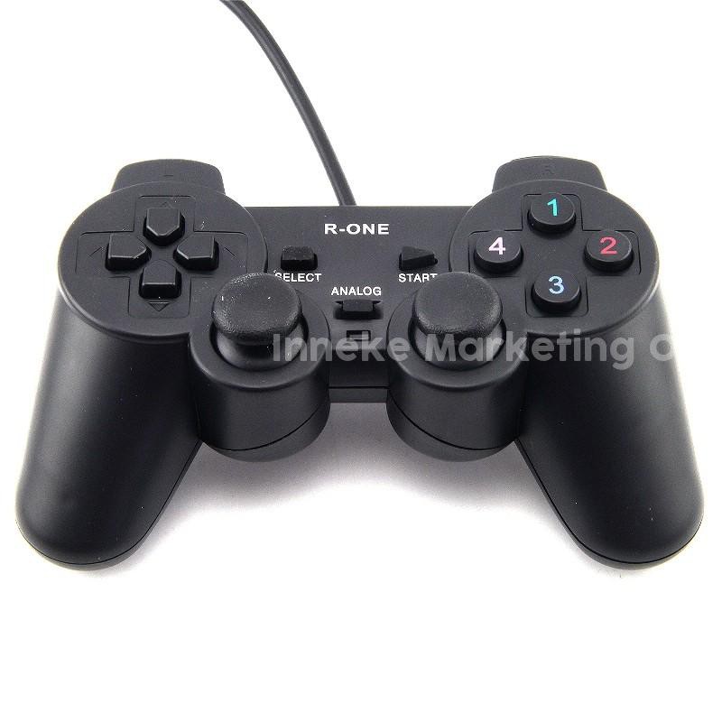 Jual USB Joystick single shock / gamepad single getar hitam welcom ...