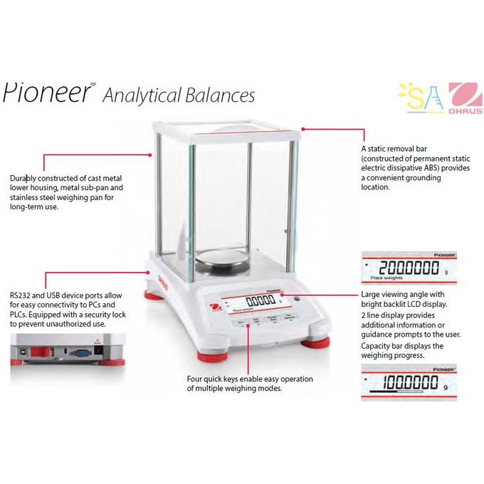 Jual Neraca Analitik Digital Ohaus Px224/E 0.0001Gram / Timbangan ...