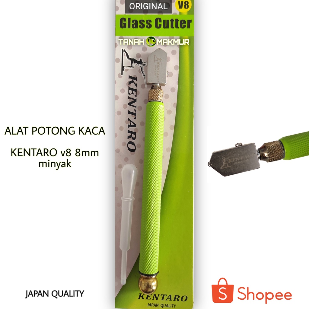 Jual PEMOTONG KACA KENTARO V8 8MM GLASS CUTTER ALAT POTONG KACA ...