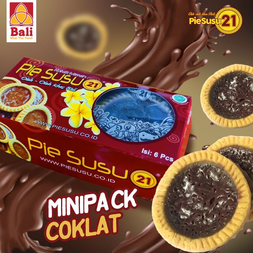 Jual Pie Susu 21 Bali Minipack Cokelat (6pcs) | Shopee Indonesia