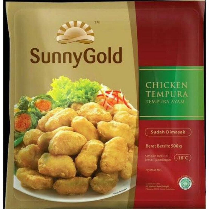 Jual sunny gold sunnygold chicken tempura nugget nuget naget ayam 500gr ...