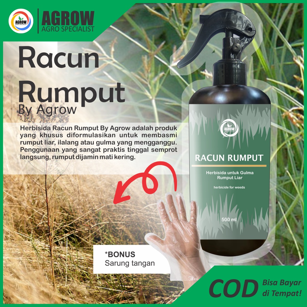 Jual Racun Rumput Liar, Ilalang, Gulma Siap Pakai Herbisida Mati Kering ...