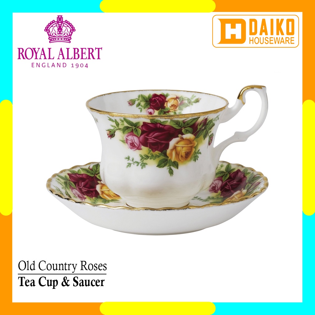Jual Cangkir Teh Royal Albert Old Country Roses - Boxed Teacup + Saucer ...