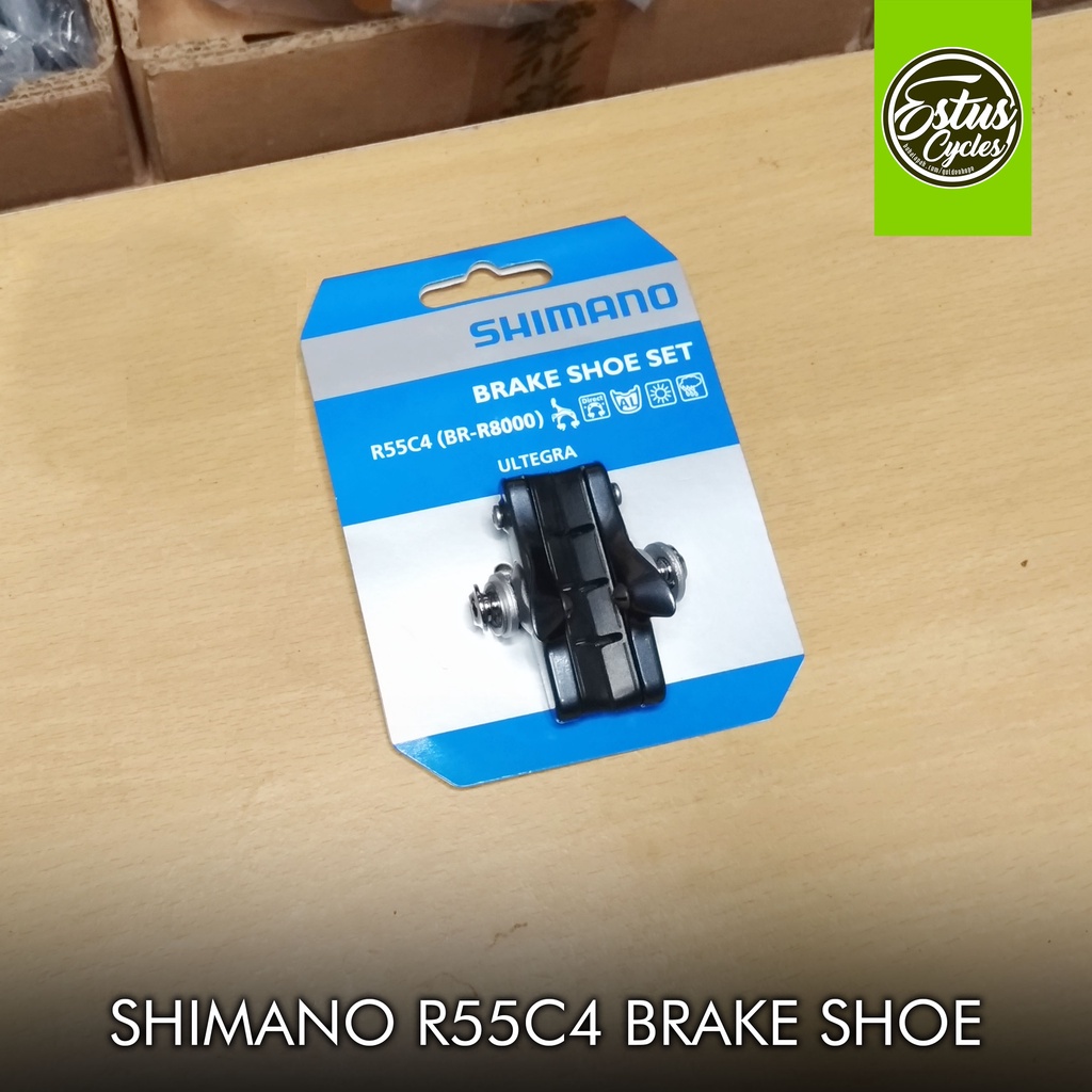 Jual Kampas Sepatu Rem Shimano Ultegra R8000 R55C4 Alloy Rim Brake Shoe ...