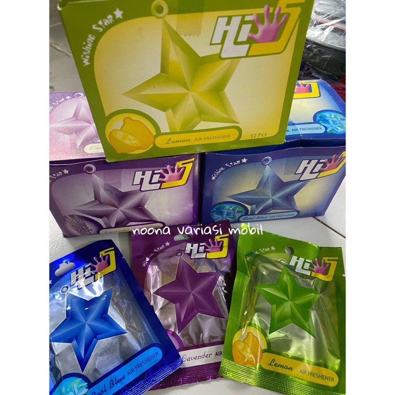 Jual Parfum mobil hi5 pewangi pengharum mobil hi five lemon cool blue ...