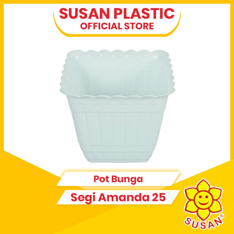 Jual SUSAN - Pot Bunga Segi Amanda 25 - Pot Tanaman | Shopee Indonesia
