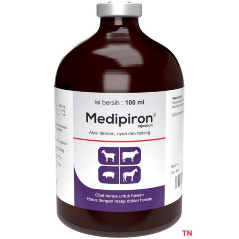 Jual medipiron 100ml injeksi penurun panas dan demam mirip sulpidon ...