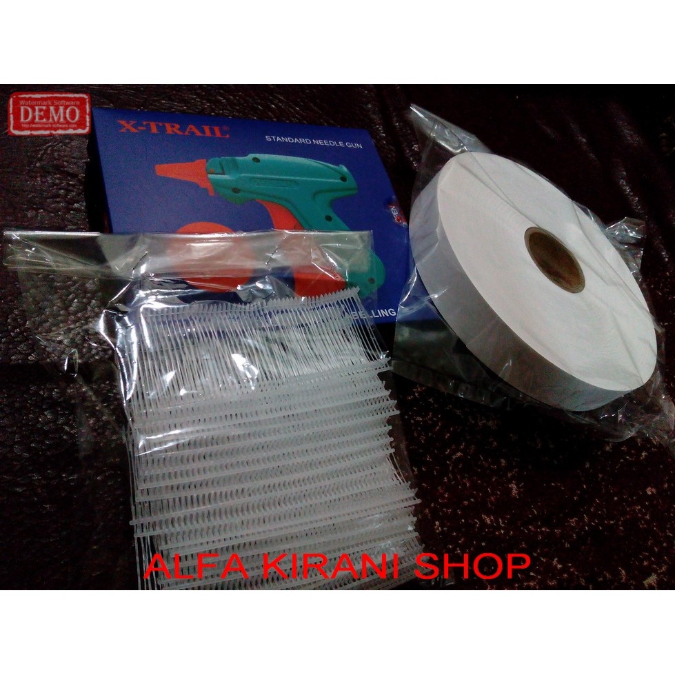 Jual Paket Tag Gun / alat tembak baju + 1000 arrow pin & pita laundry 1 ...