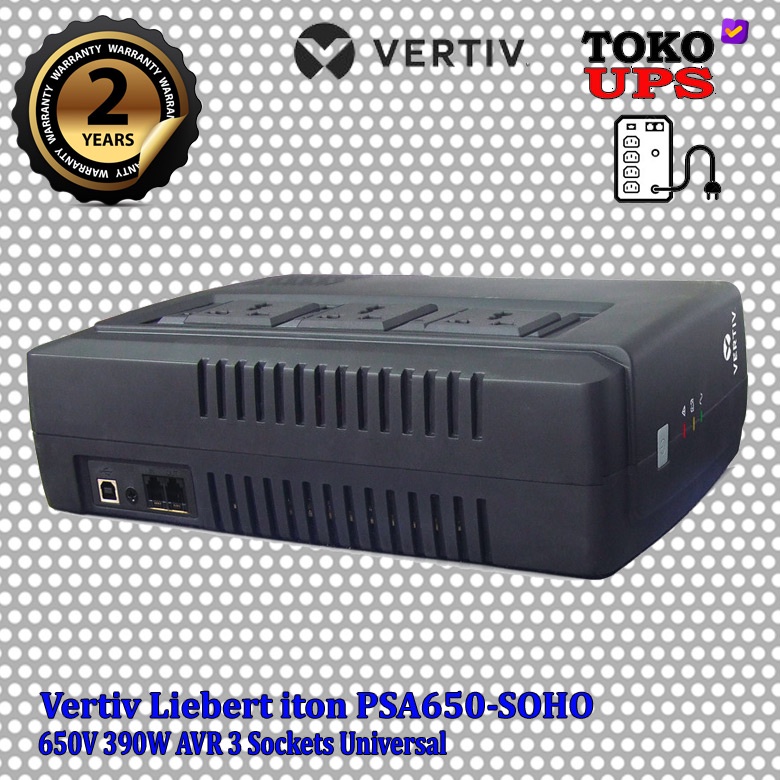 Jual UPS Vertiv Liebert ITON PSA650-SOHO 650VA 390W | Shopee Indonesia