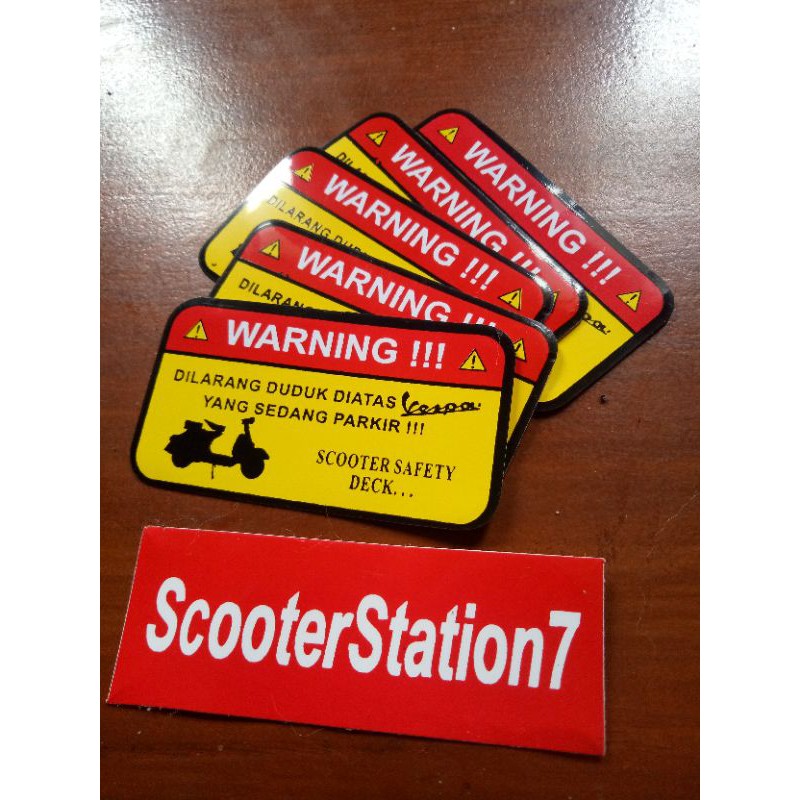 Jual sticker sablon vespa safety deck | Shopee Indonesia