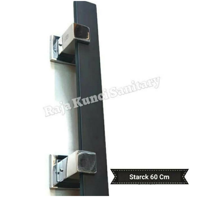 Jual Pull Handle Starck Hitam 168-60Cm Matt Black/Gagang Pintu/Tarikan ...