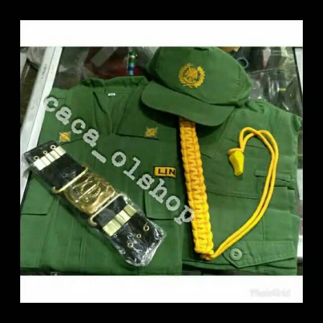 Jual Baju Hansip Linmas Setelan Set Kopel Talikur Topi | Shopee Indonesia