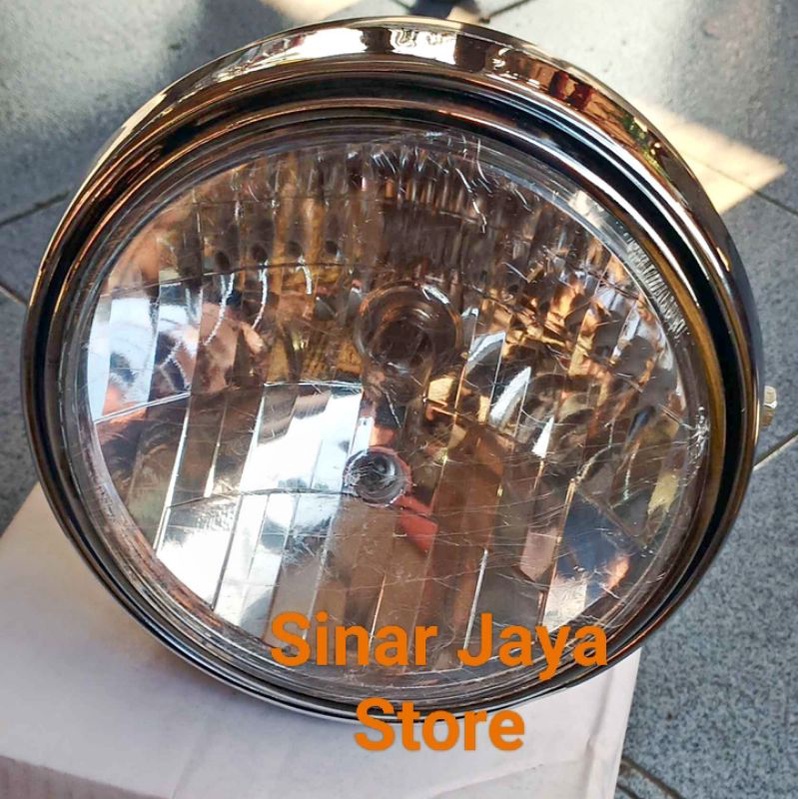 Jual lampu depan ninja/ scorpio komplit lampu +piting | Shopee Indonesia