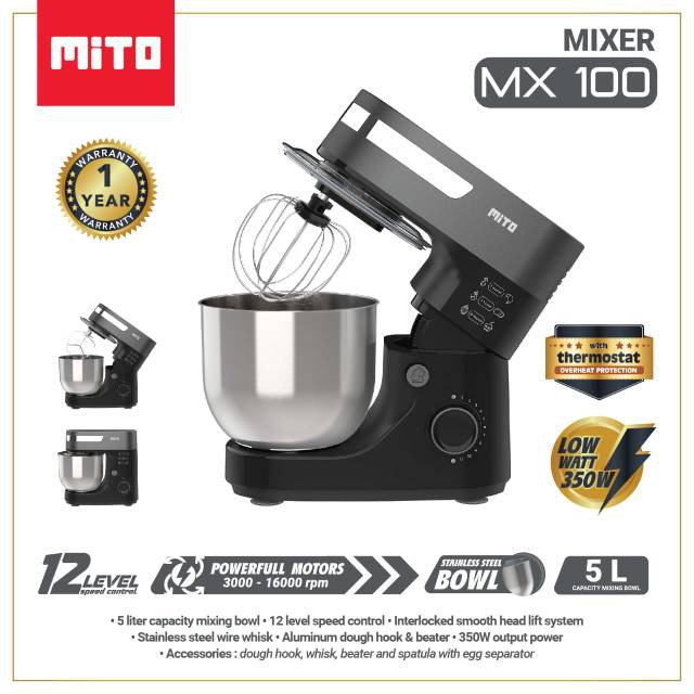 Jual MITO MX 100 12 LEVEL SPEED CONTROL (MIXER) | Shopee Indonesia