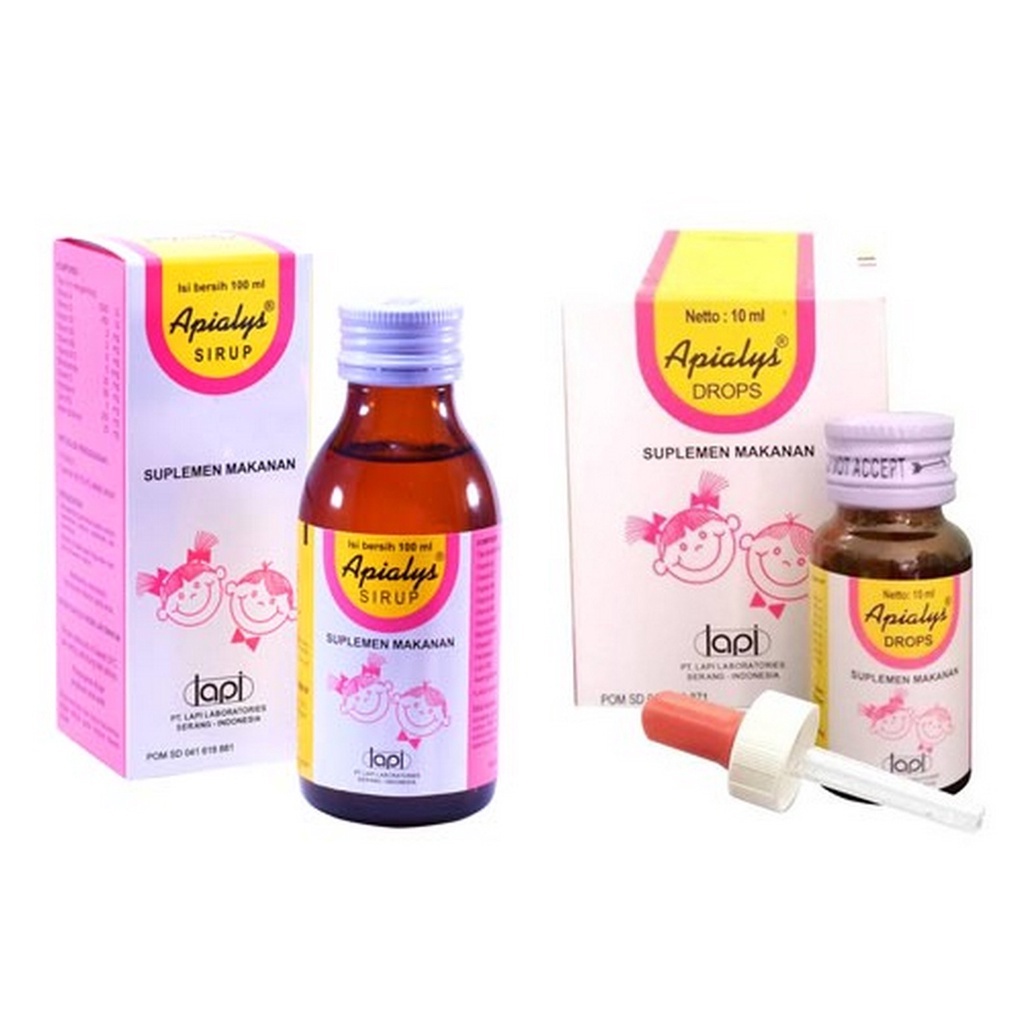 Jual Apialys Drops 10 ml - Apialys Syrup 100 ml / Suplemen Kesehatan ...