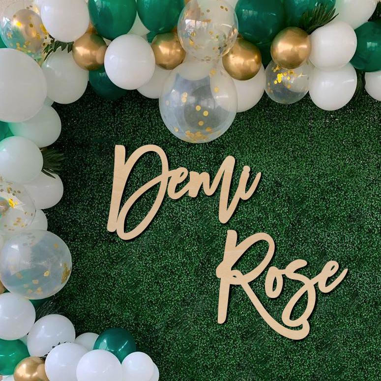 Jual Backdrop wedding name Acrylic Akrilik nama backdrop ukuran custom ...