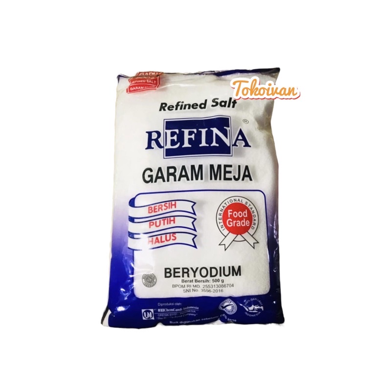 Jual REFINA Garam Dapur / Meja 500 gram / 500gr | Shopee Indonesia