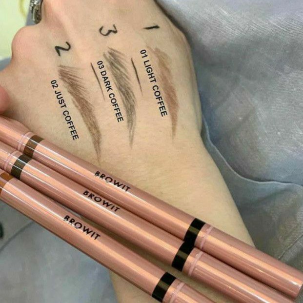 Jual BPOM Duo Brow and Eyeliner. Browit by Nongchat. Spidol alis. Lovaster | Shopee Indonesia