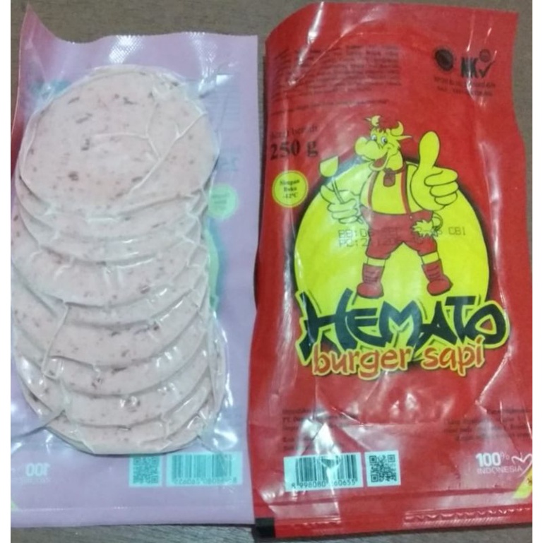 Jual HEMATO BEEF BURGER ISI 10 PCS | Shopee Indonesia