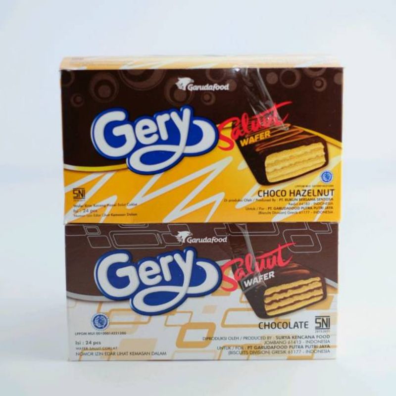 Jual Gery Salut Saluut Wafer Coklat Chocolate | Choco Hazelnut Box Isi ...