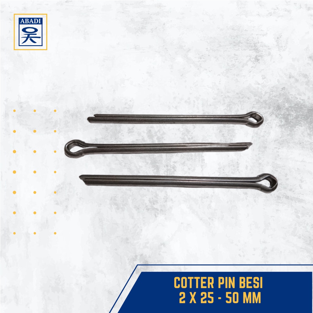 Jual COTTER PIN BESI 2 X 25 - 50 MM | Shopee Indonesia