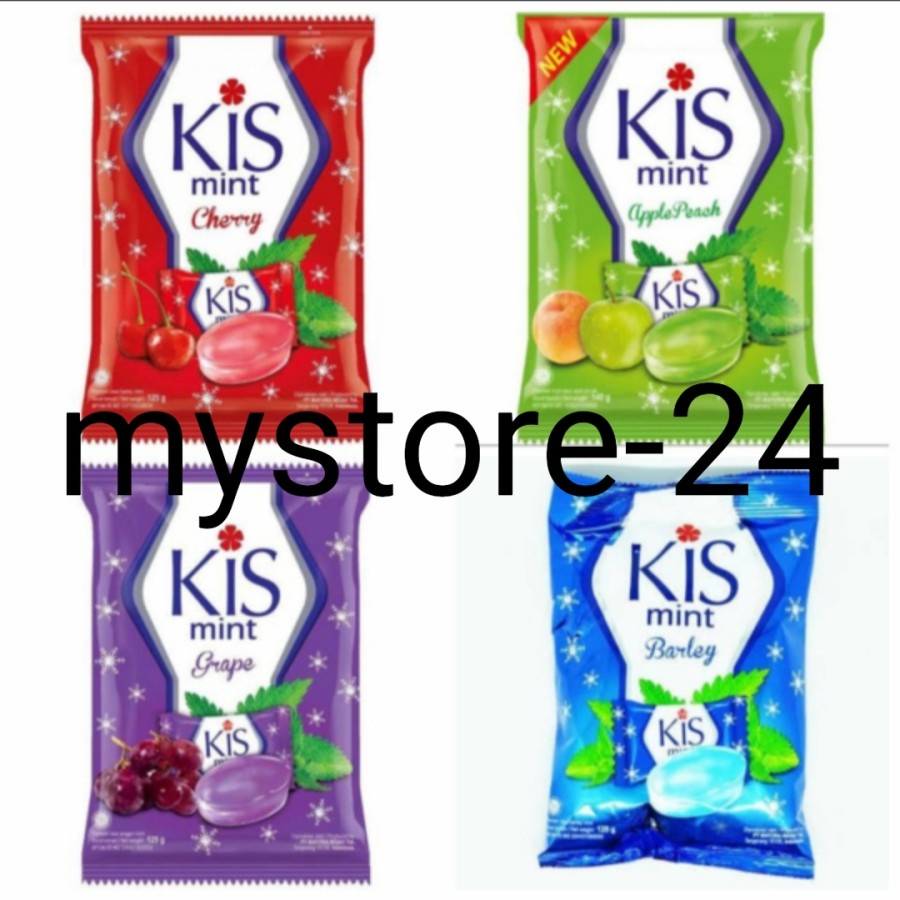 Jual Permen Kis Kiss Cherry Barley Mint Grape Apple Isi 50 Butir ...