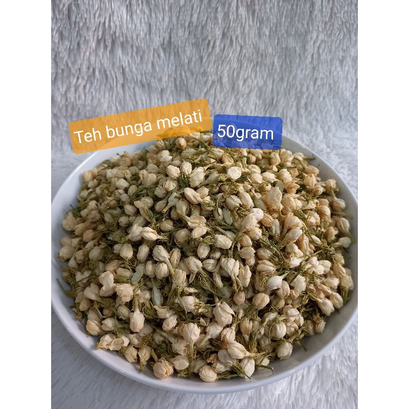 Jual Teh Bunga Melati Kering 50gram/ Dried Jasmine Tea/ Jasmine Flower ...