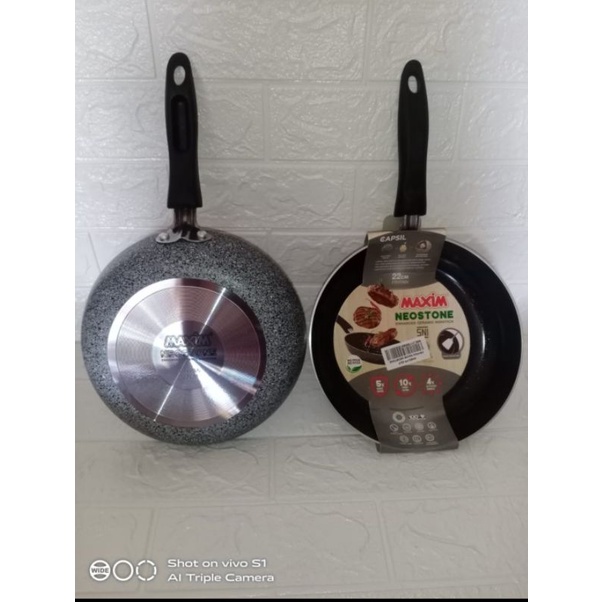 Jual Teflon Maxim Newstone anti lengket mewah elegan dan bagus | Shopee ...