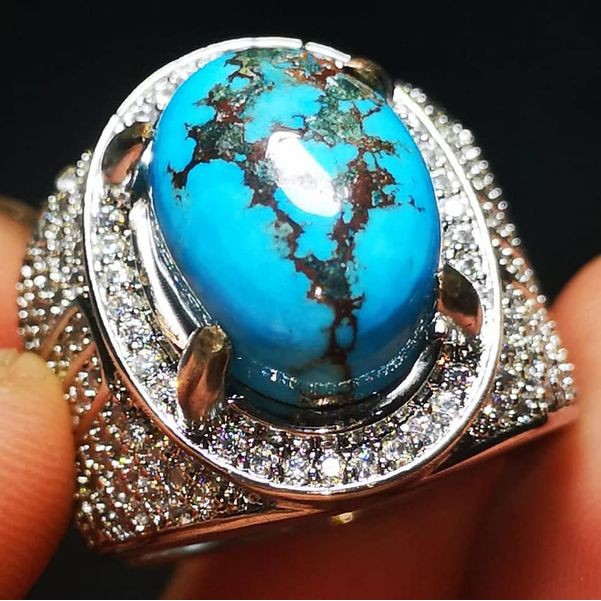 Jual Batu Cincin Permata Natural Pirus Persia | Shopee Indonesia