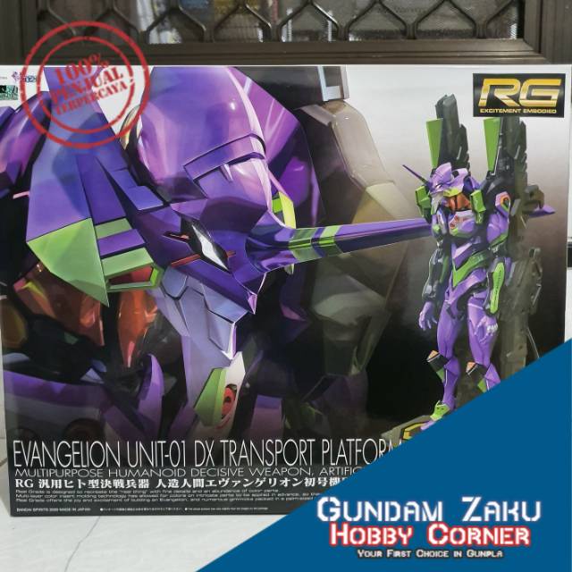 Jual RG EVANGELION UNIT 01 DX TRANSPORT PLATFORM SET BANDAI | Shopee Indonesia
