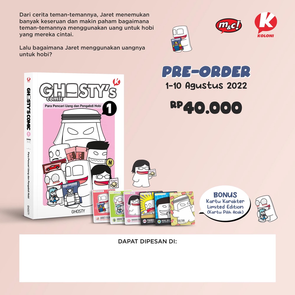 Jual Ghosty’s Comic 1 / WIBU FROM HOME - GHOSTY'S | Shopee Indonesia