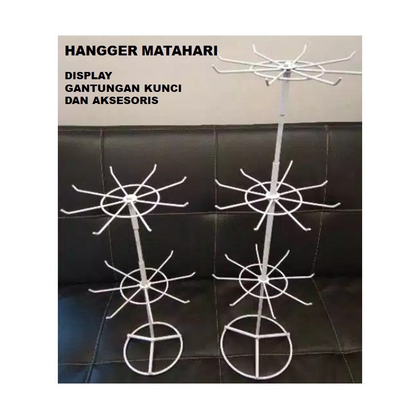 Jual Rak display gantungan kunci 2 susun putar dan 3 susun | Shopee ...