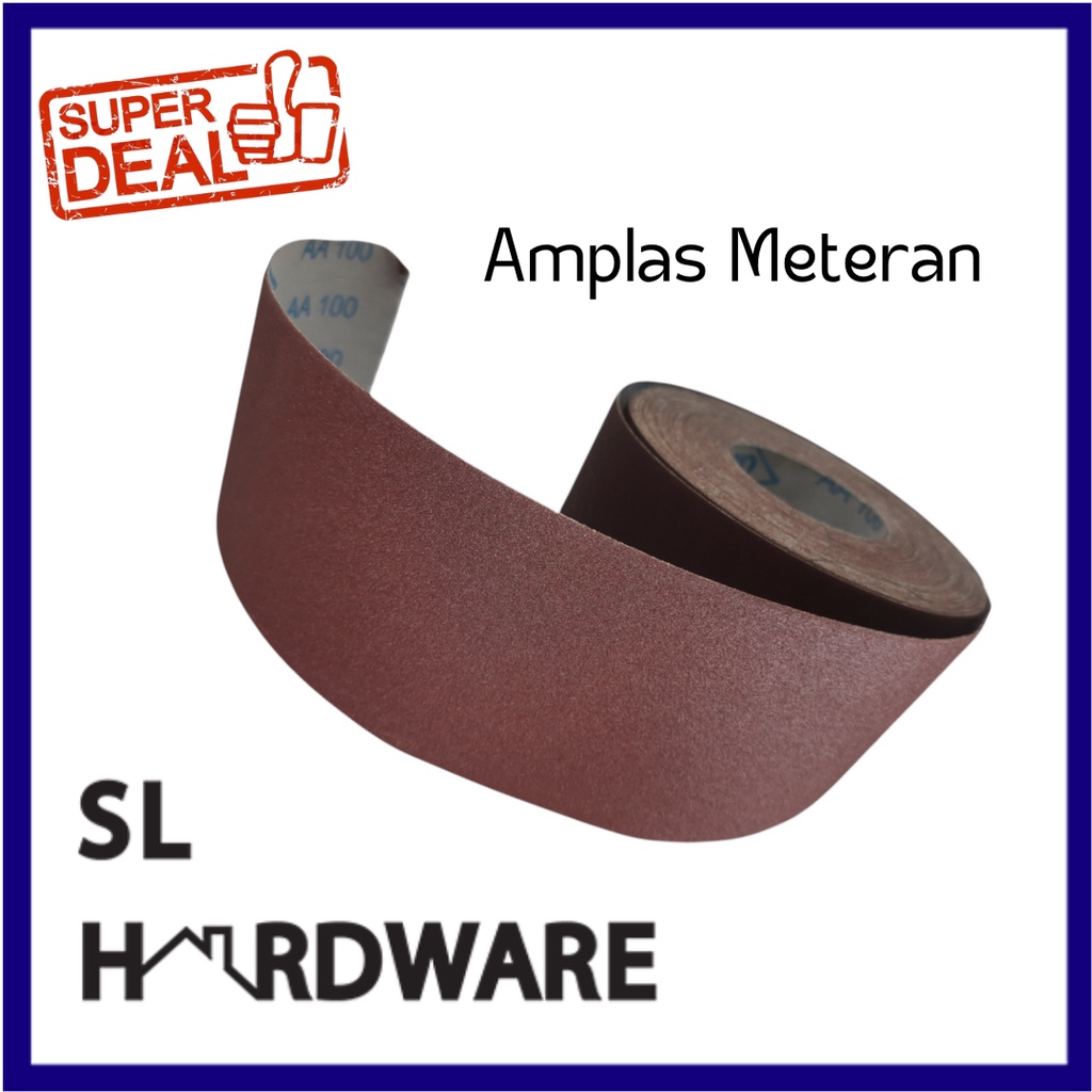 Jual Amplas kain / Amplas Besi dan Kayu PER METER Grit 100 120 150 180 ...