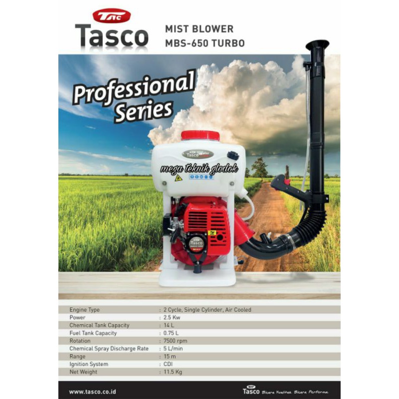 Jual Mistblower TASCO Turbo MBS 650 Mist Blower Tasco 2 T MBS 650 Tasco ...