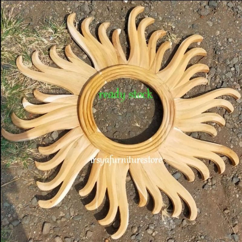 Jual Bingkai Cermin Mentahan Termurah / Pigura Kayu Jati / Wall Mirror ...