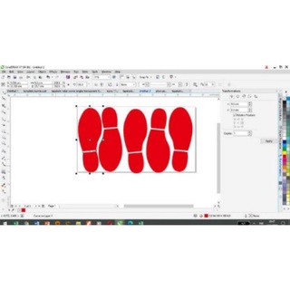 Jual Stiker kaki Dewasa Tapak Kaki jaga jarak sekolah kantor social ...